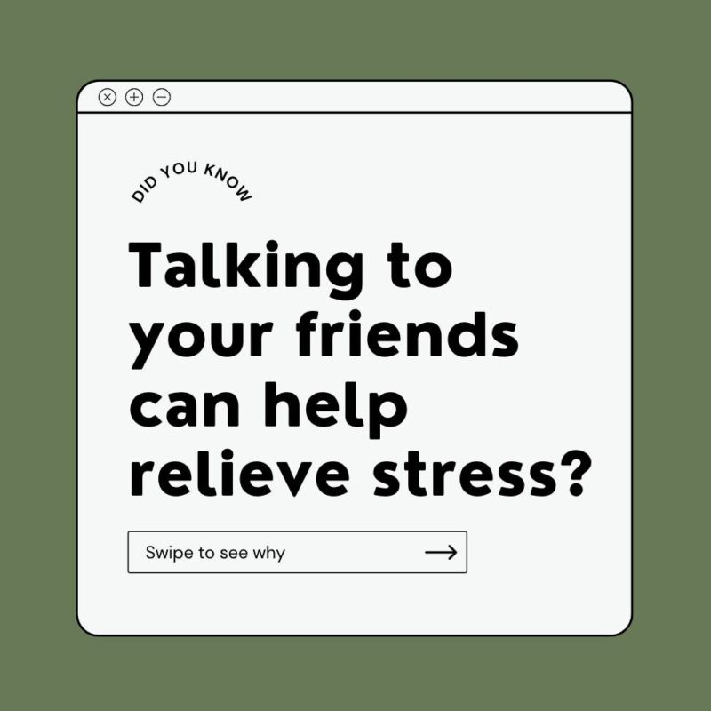 Talking to Your Friends Can Help Relieve Stress - Yolo Community Care ...